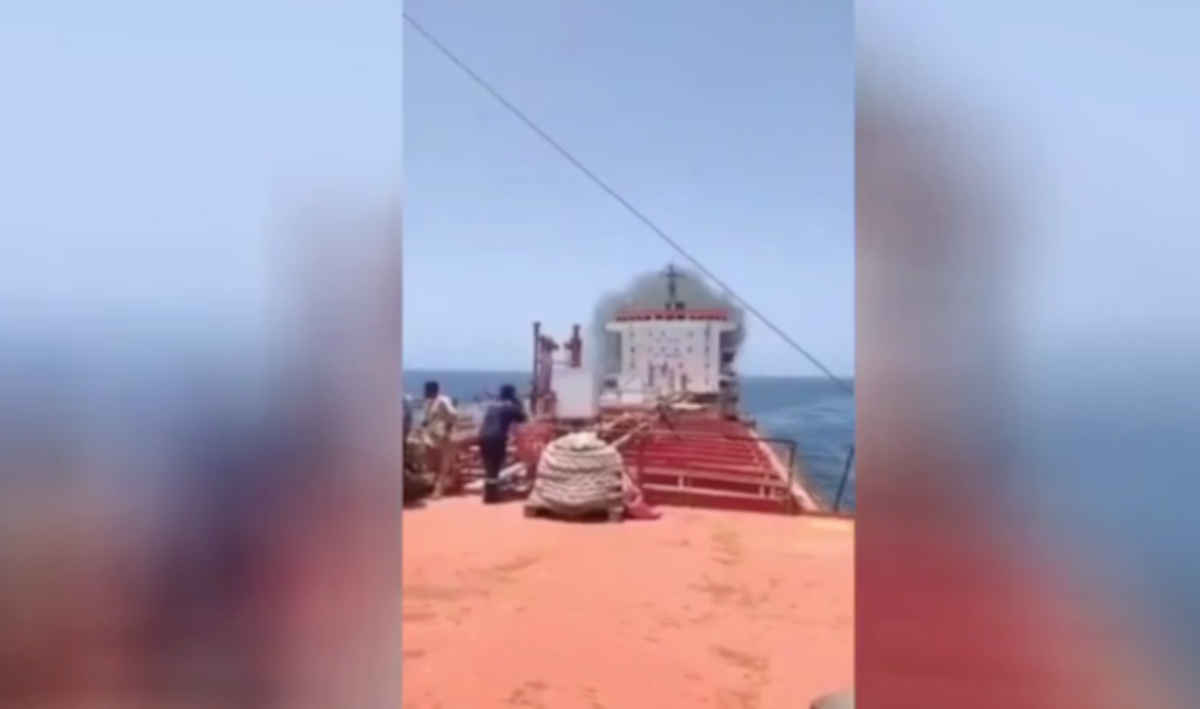 Ship with Indian crew sinking off Oman after being hit by projectile ...