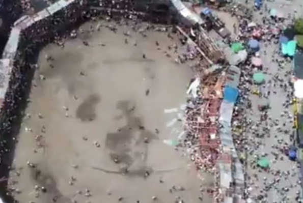 Watch: Stadium collapses, killing at least five, dozens injured - Daily ...