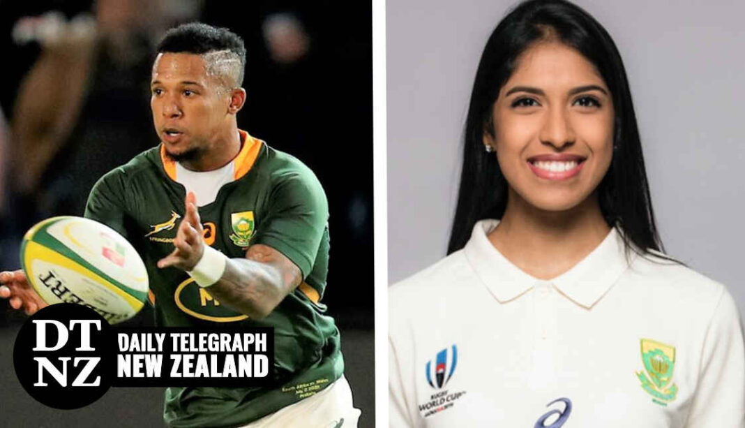 Springbok Elton Jantjies sent home over alleged affair with team dietician - Daily Telegraph NZ