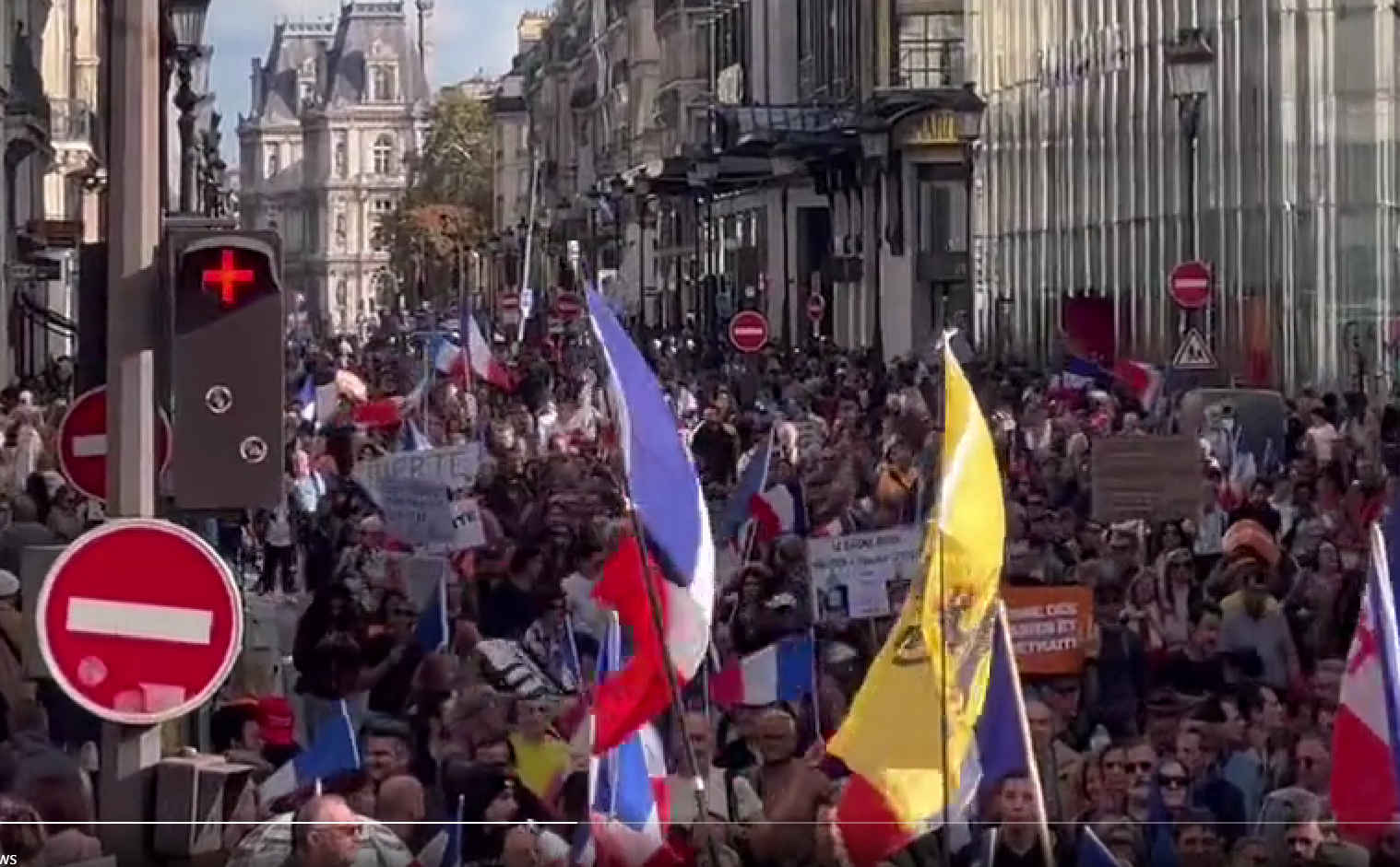Watch: Mass protests against NATO and EU hit Paris streets - Daily ...