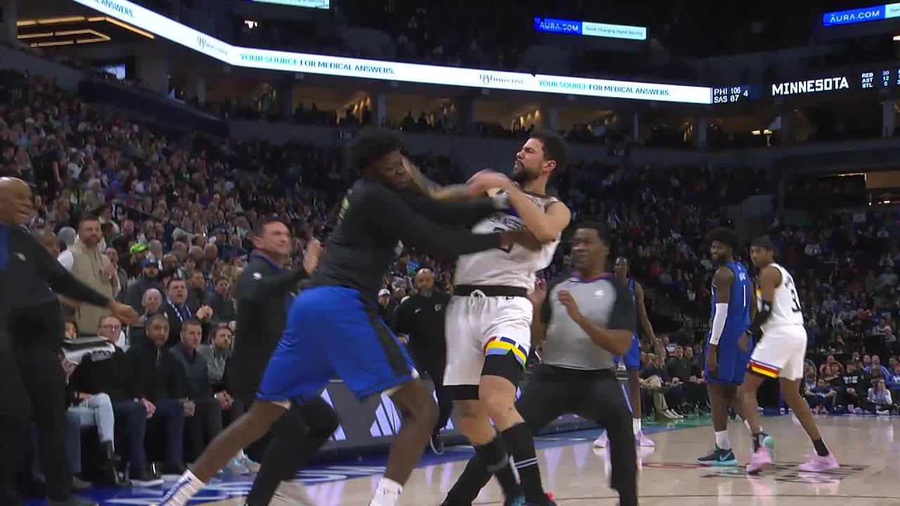 Watch: Cluttered brawl taints Orlando Magic's win over Minnesota ...