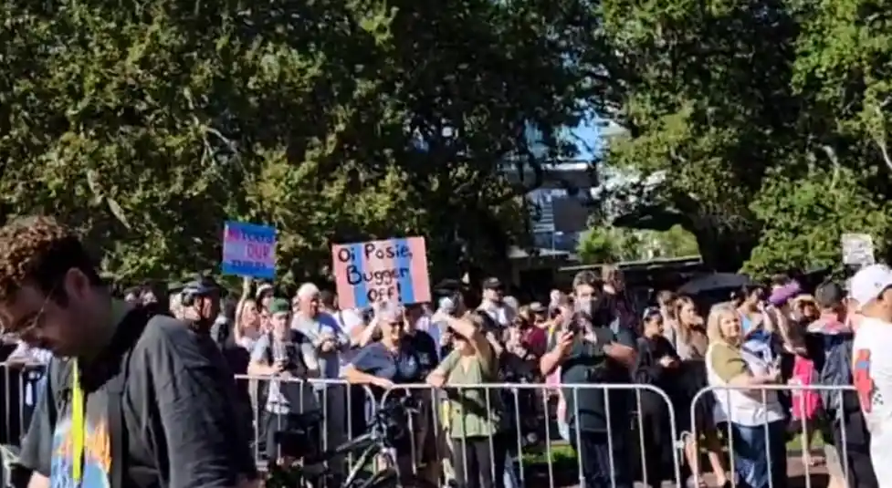 Counterspin video updates from Albert Park at Posie Parker rally ...