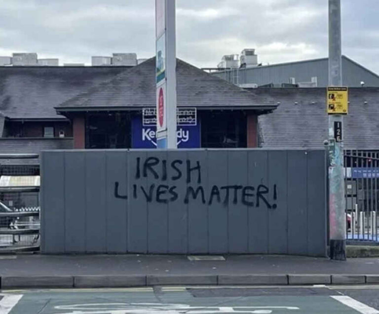 ‘Irish Lives Matter’ graffiti investigated as hate crime – police ...