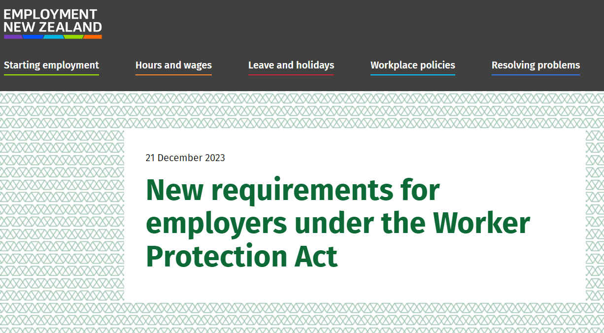 New requirements for employers under the Worker Protection Act - Daily ...