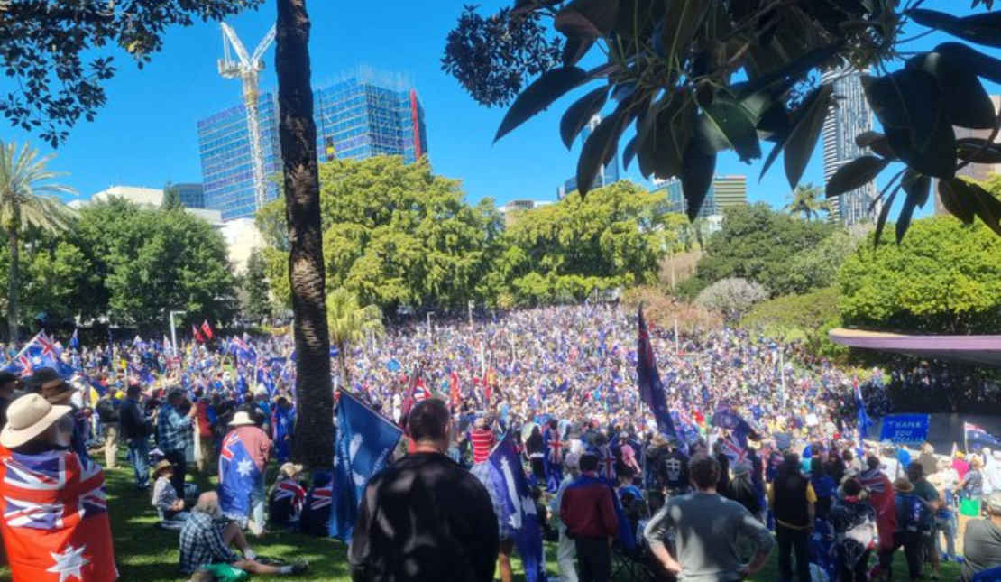 Large protests around Australia demand end to mass immigration - Daily ...