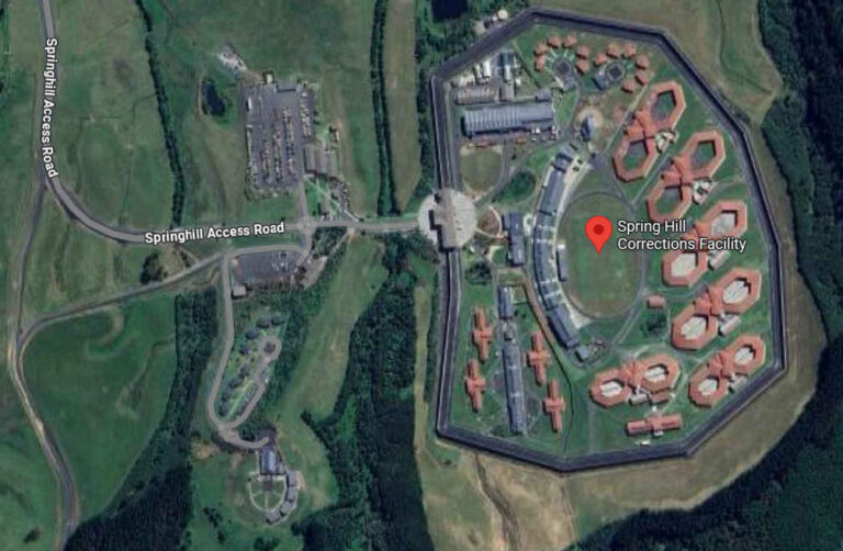 Riot contained at Spring Hill Prison as inmates light fires in exercise ...