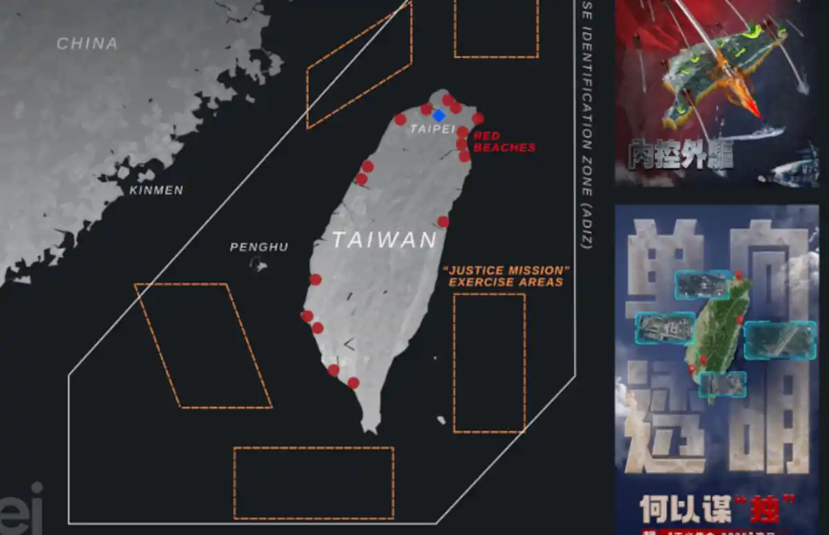 Beijing stages Taiwan blockade drills after record U.S. arms deal ...