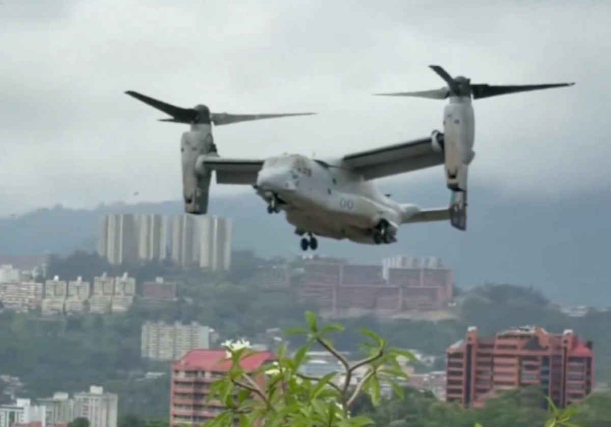 US Ospreys hover over Venezuelan capital (Video) - Daily Telegraph NZ