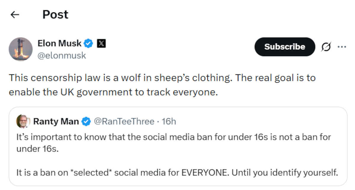 UK social media law ‘a wolf in sheep’s clothing’ – Musk - Daily ...
